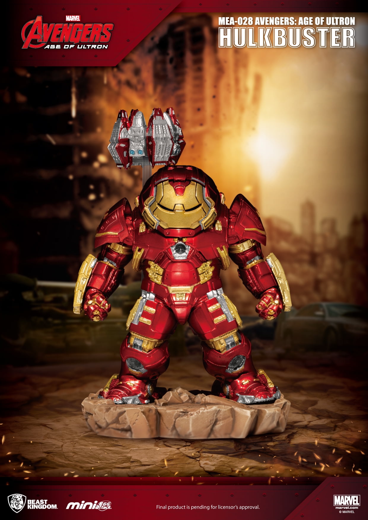 Beast Kingdom MEA-028 Marvels Avengers Hulk buster Figure - Walmart.com