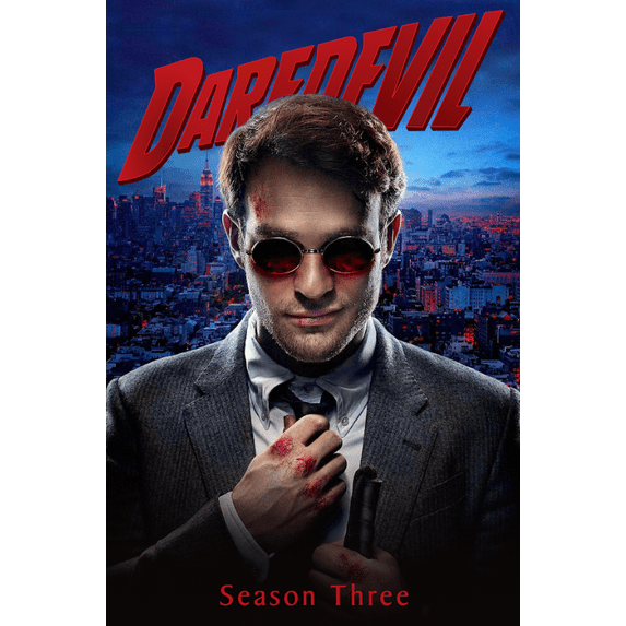 Marvel's Daredevil 2015 Poster 24x36 - Season 3, Intense Superhero ...