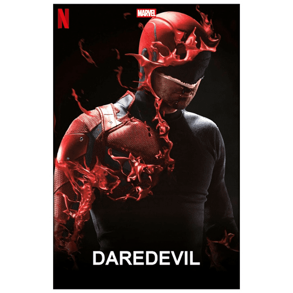 Marvel's Daredevil 2015 TV Poster 24x36 - Superhero Drama, Dark Action ...