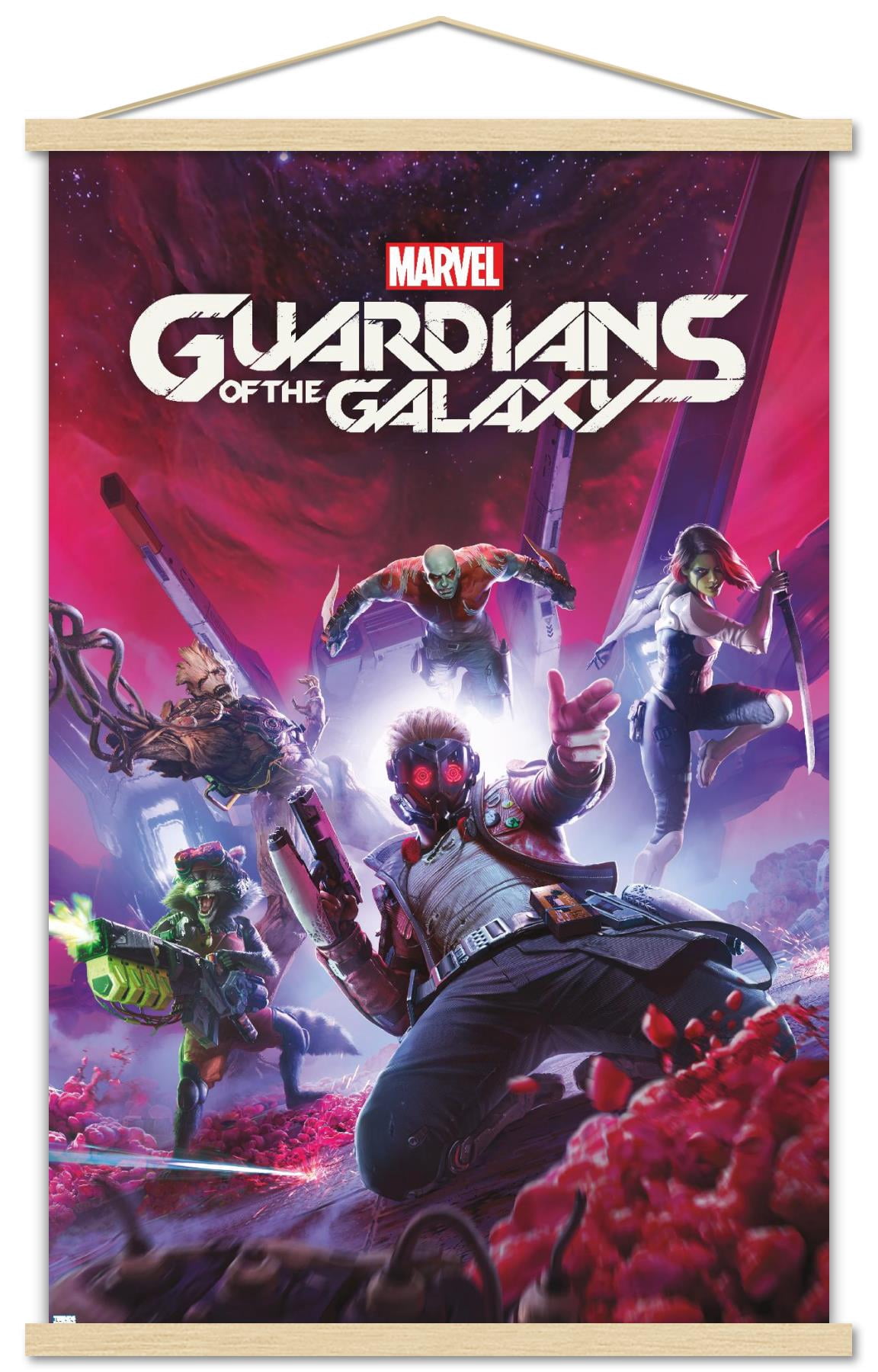 Marvel's Guardians of the Galaxy Video Game - Key Art Wall Poster with ...