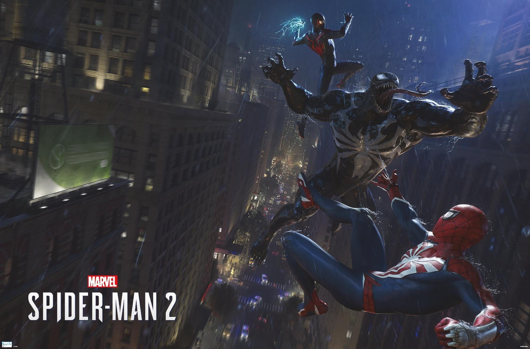Marvel's Spider-Man 2 - Fight with Venom Wall Poster, 22.375" x 34 ...