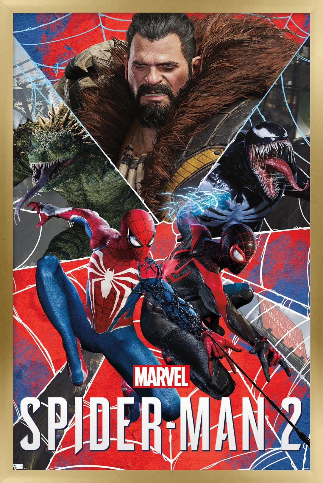 Marvel's Spider-Man 2 - Group Wall Poster, 22.375" x 34" Framed ...