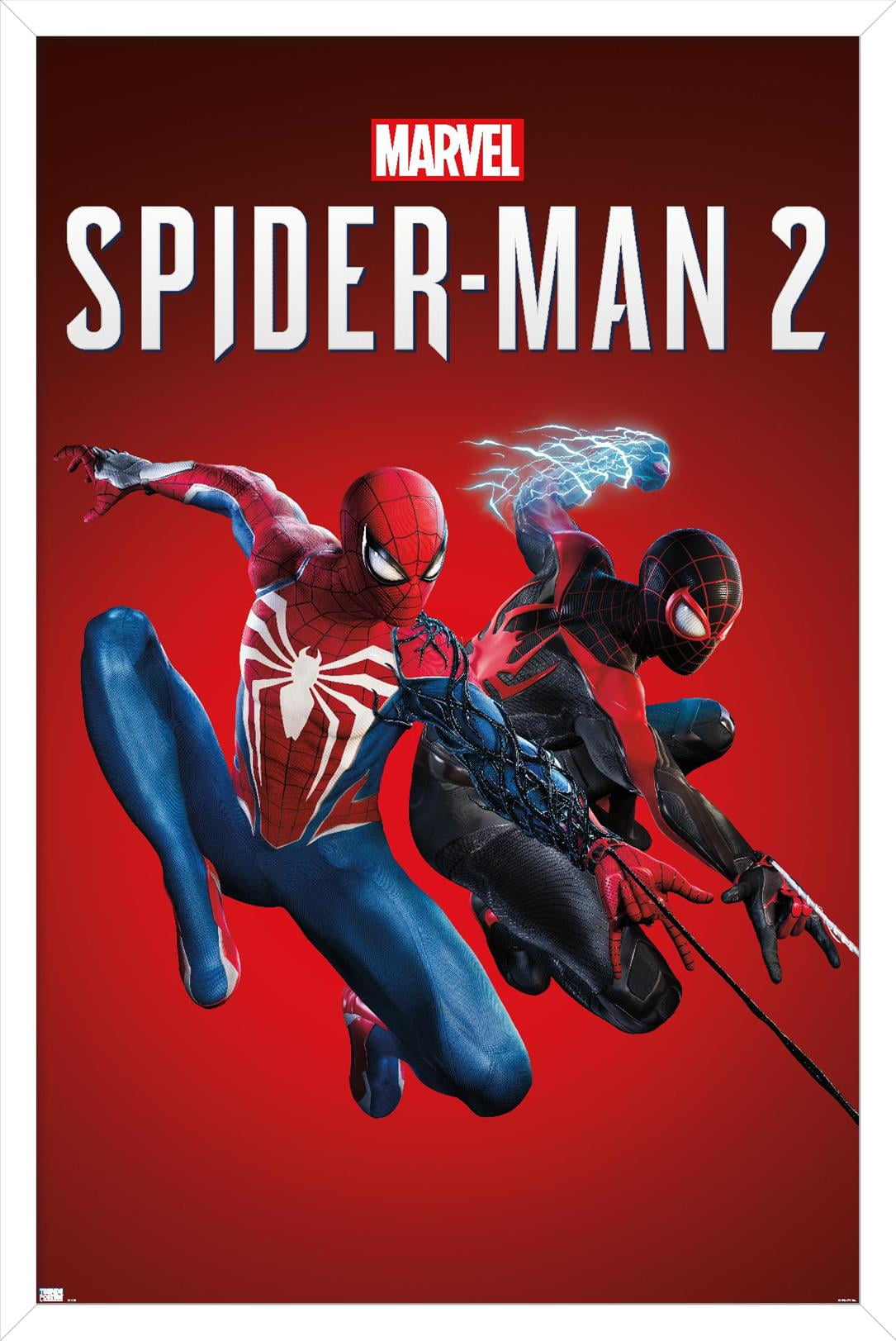 Marvel's Spider-Man 2 - Key Art Wall Poster, 14.725" x 22.375" Framed ...