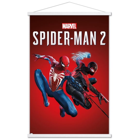 Marvel's Spider-Man 2 - Key Art Wall Poster with Magnetic Frame, 22.375 ...