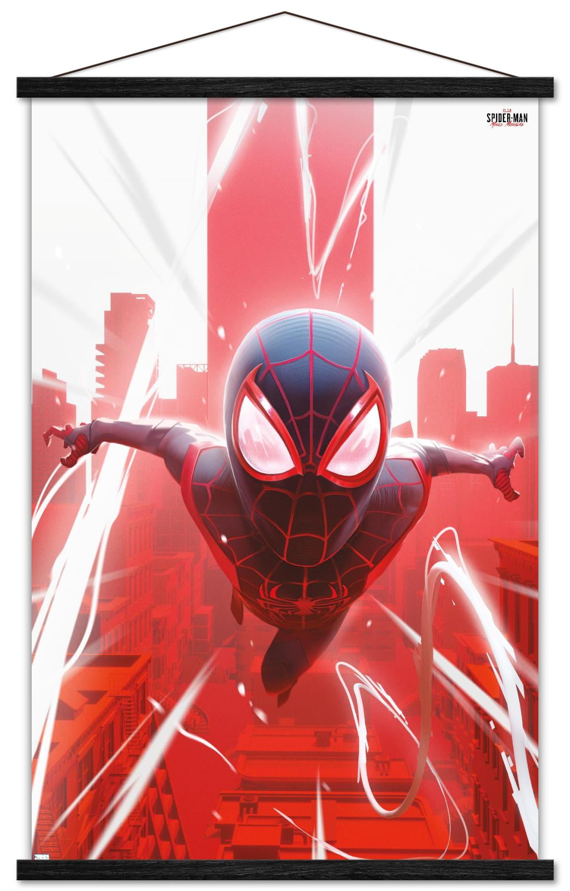 Marvel's Spider-Man: Miles Morales - Falling Wall Poster with Magnetic ...