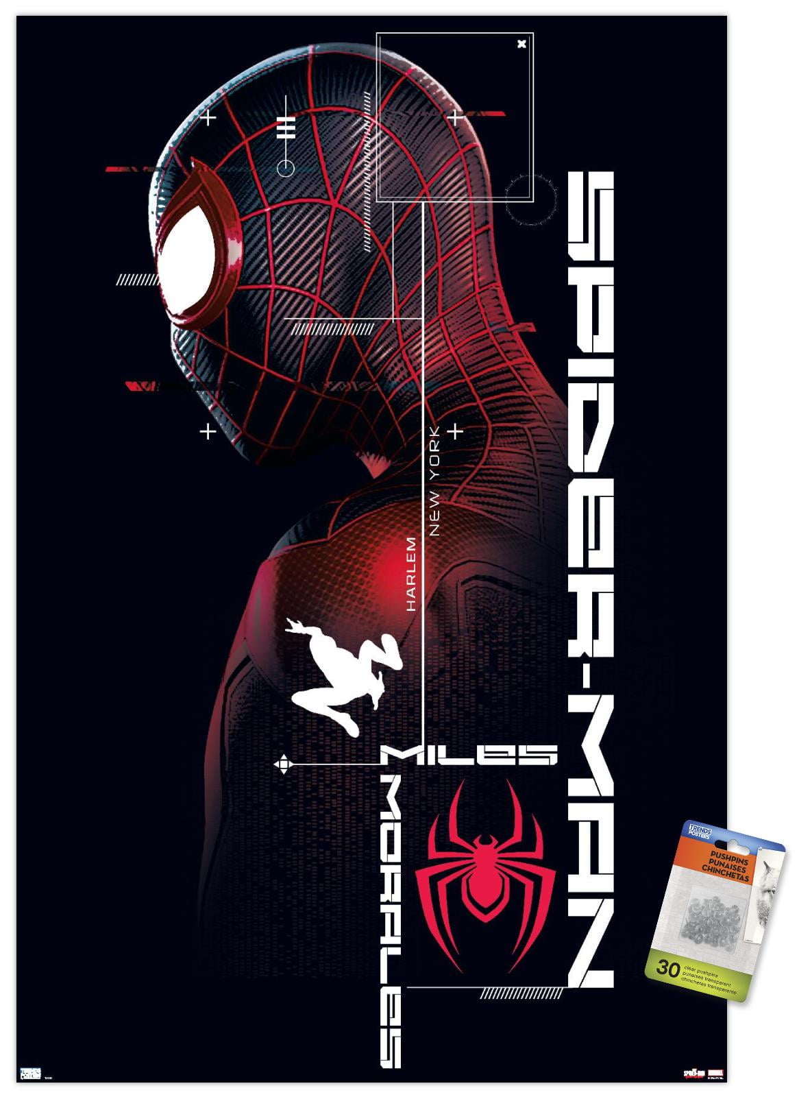 Marvel's Spider-Man: Miles Morales - Miles Wall Poster with Push Pins ...