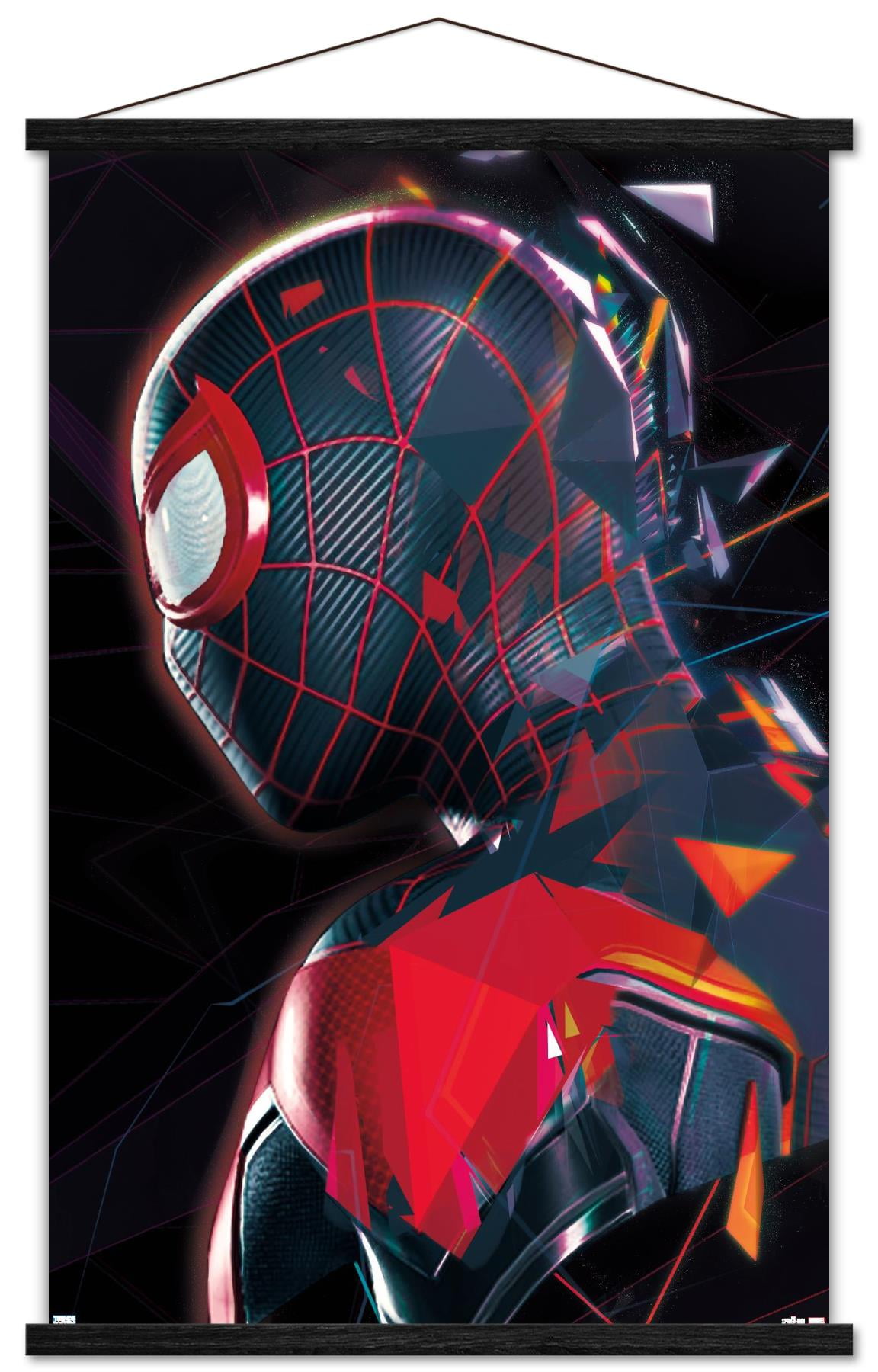 Marvel's Spider-Man: Miles Morales - Profile Wall Poster with Wooden ...