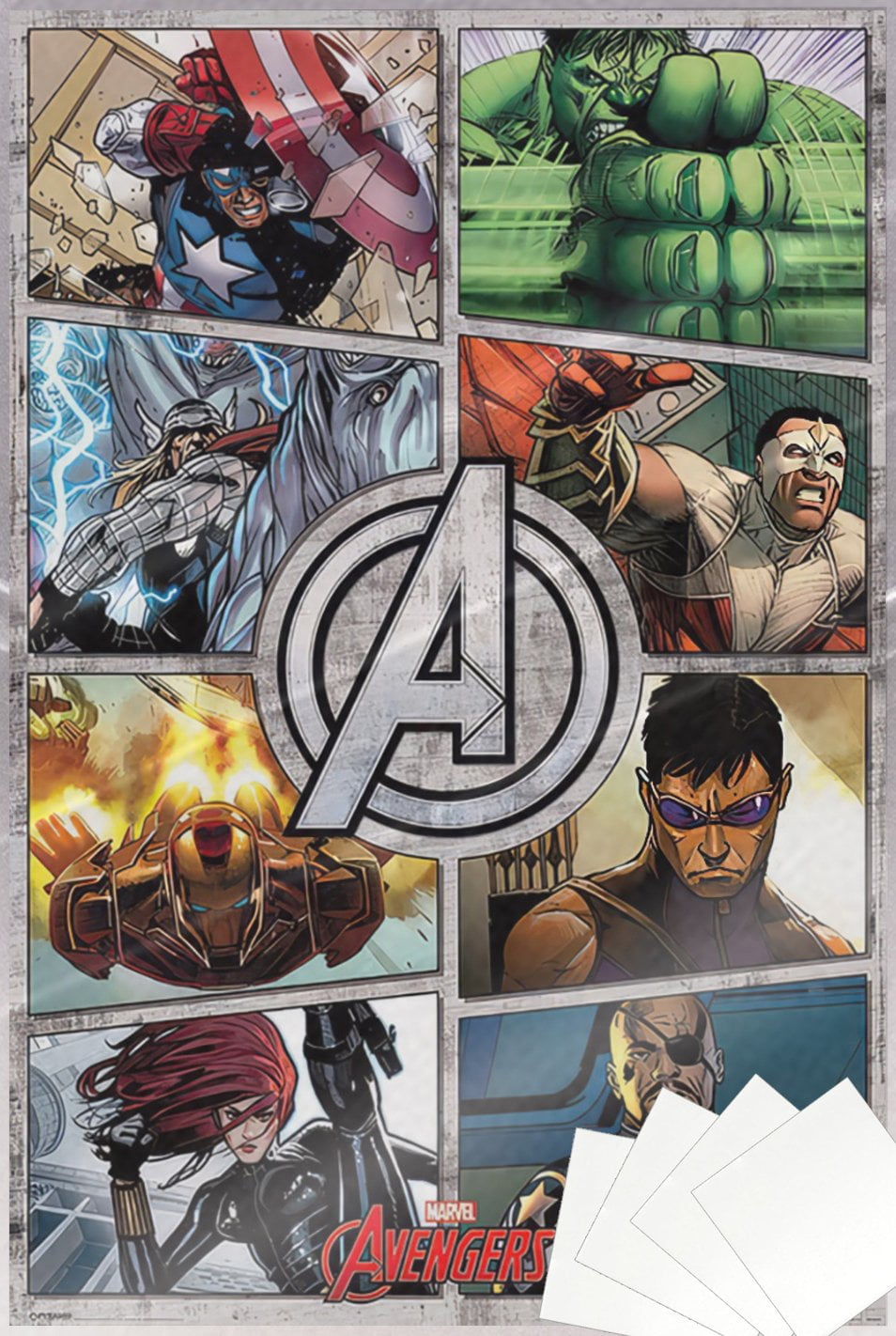Marvel's The Avengers - Comic Poster (Panels - Captain America, Iron ...