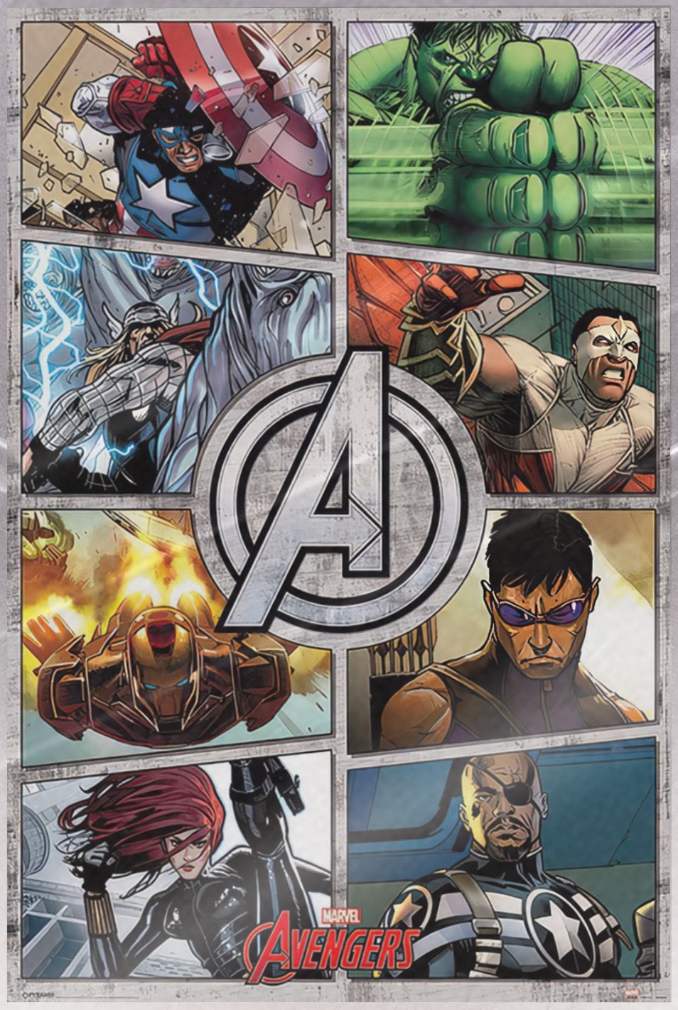 Marvel's The Avengers - Comic Poster (Panels - Captain America, Iron ...