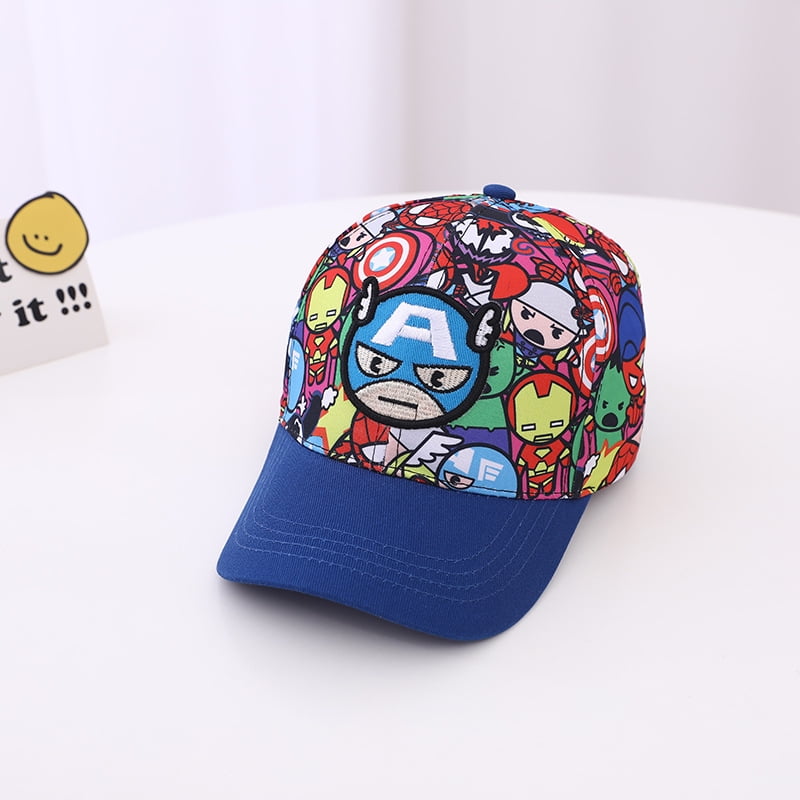 Marvel series cartoon sun hat spring and autumn cap hulk visor spider ...