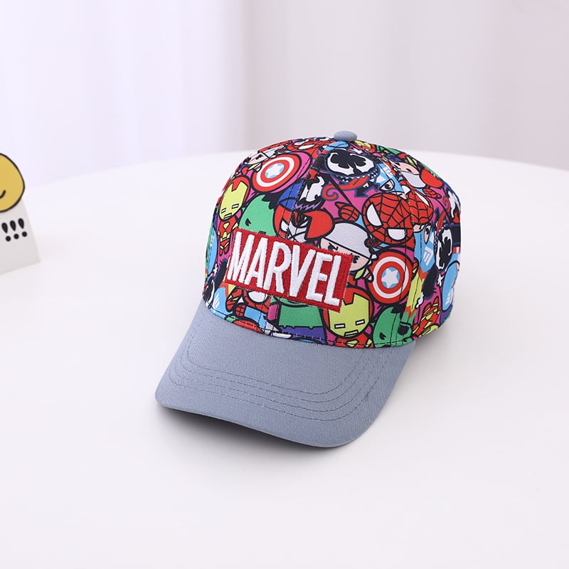 Marvel Series Cartoon Sun Hat Spring and Autumn Cap Hulk Visor Spider ...