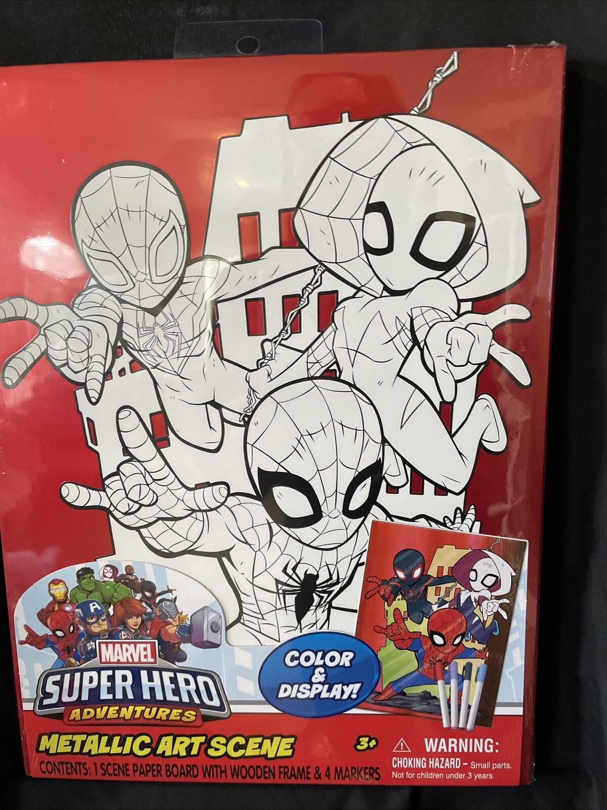 Marvel superhero adventures, Metallic art scene - Walmart.com