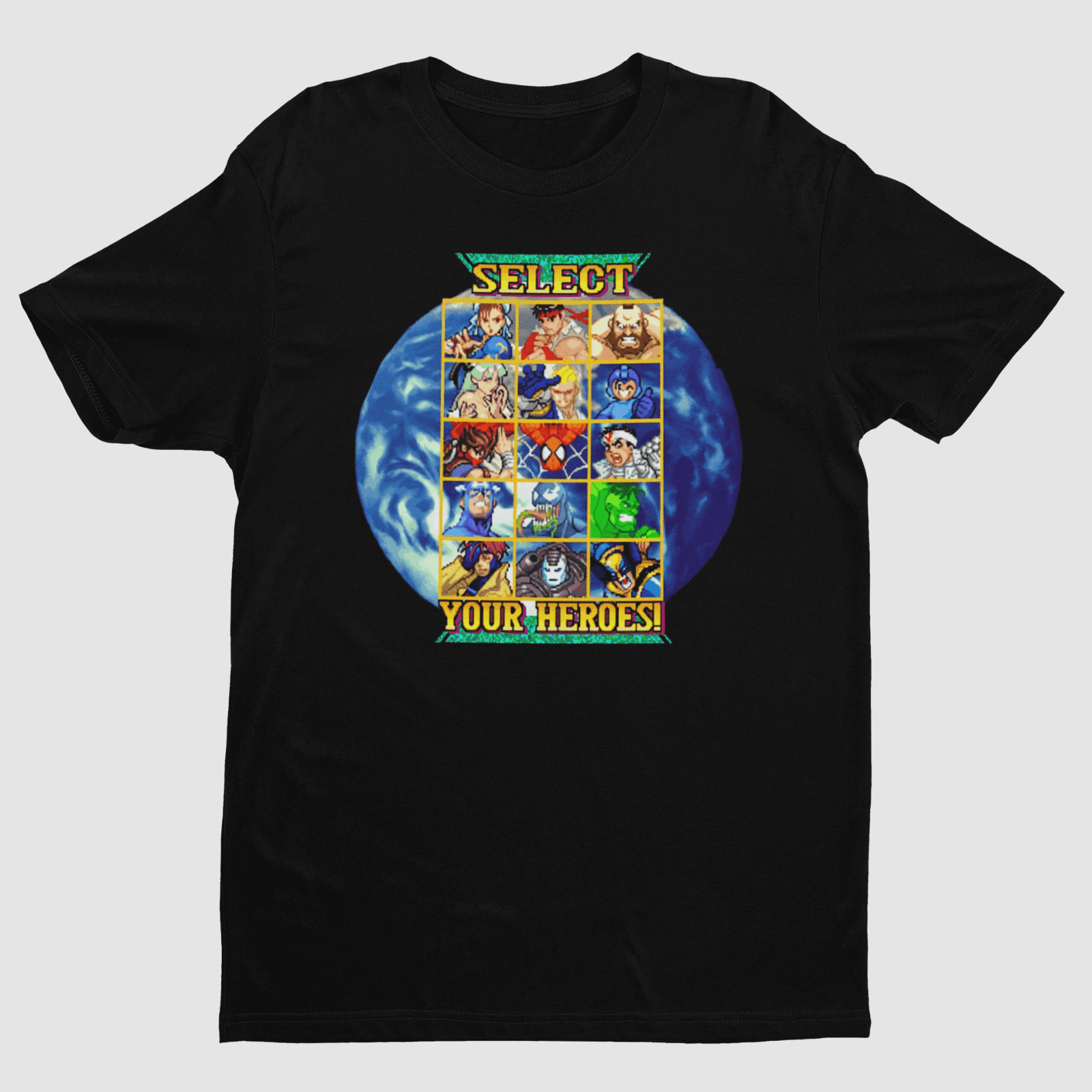 Marvel vs Capcom Character Select Art Premium Unisex T-shirt | Gifts ...