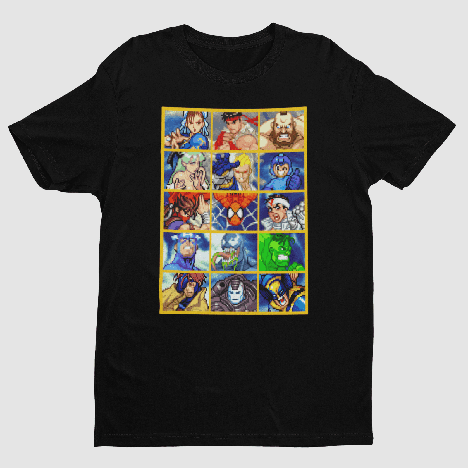 Marvel vs Capcom Character Select Art Premium Unisex T-shirt | V1 For ...