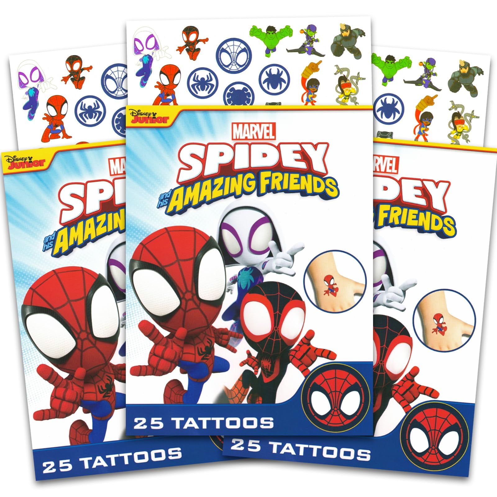 MarvelComics Marvel Spidey and MFF30 His Amazing Friends Tattoos Bundle ~ 75 Spidey Tattoos ...