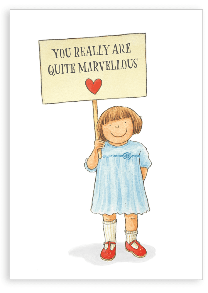 Marvellous Greeting Card – "You Really Are Quite Marvellous" Design ...
