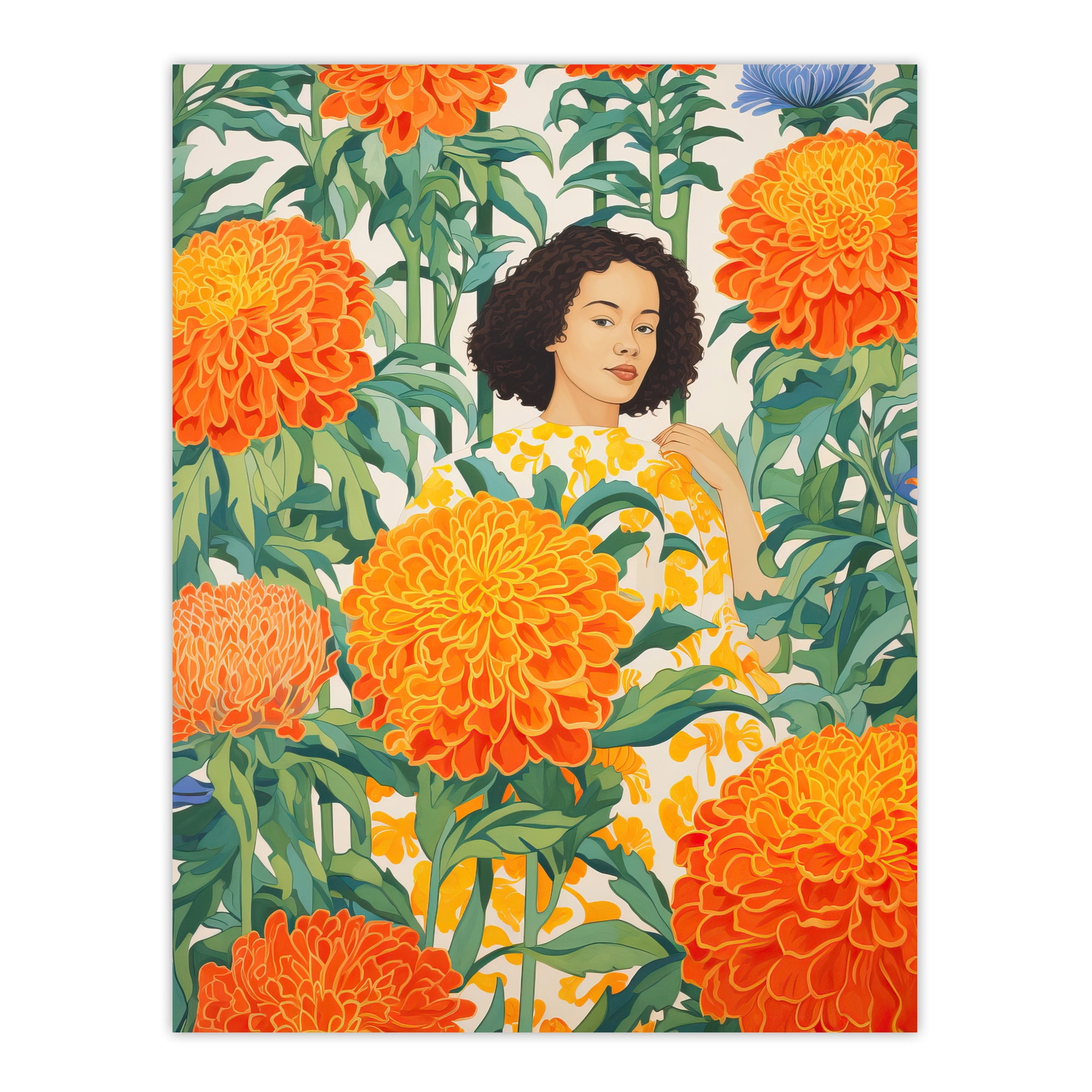 Marvellous Marigolds Orange Flowers Extra Large XL Wall Art Poster ...