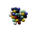 Marvelous Marbles- 25 Small 16mm Art Glass Netted Assortment - Walmart.com