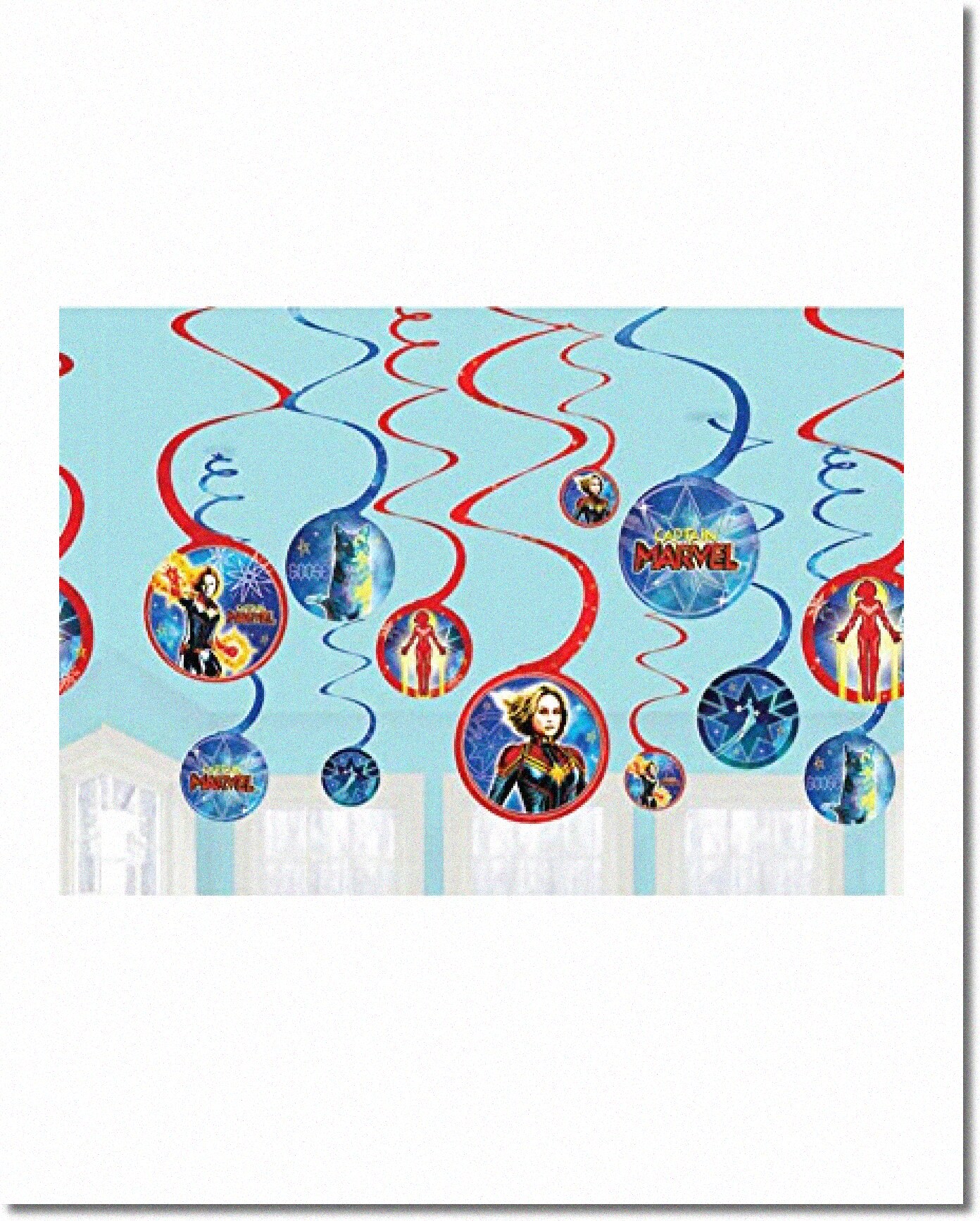 Marvelous Spiral Fiesta Decorations - Vibrant Blue and Red Party ...