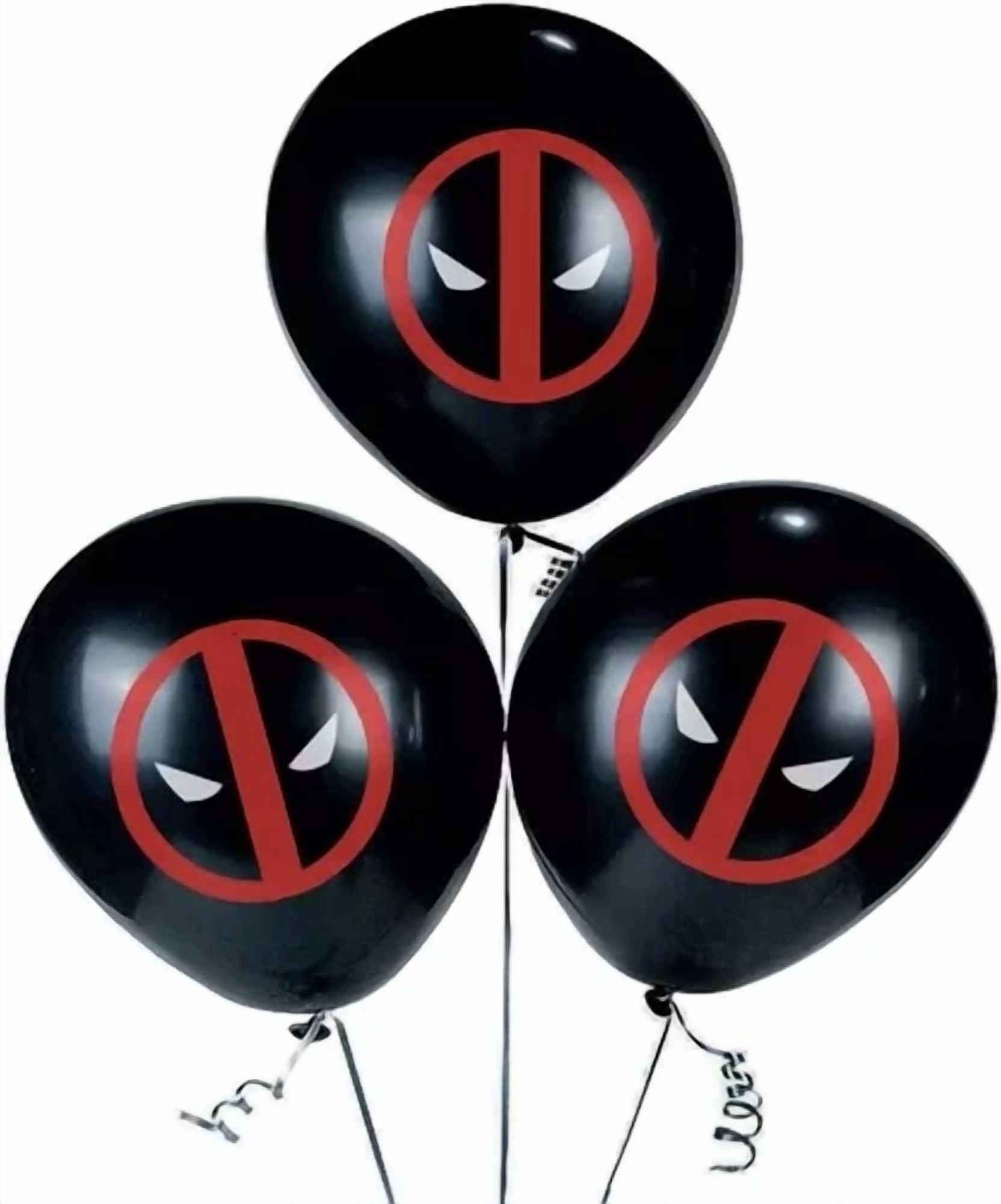 Marvels Deadpool 12 Piece Latex Birthday Party Balloon Bundle New 12 ...