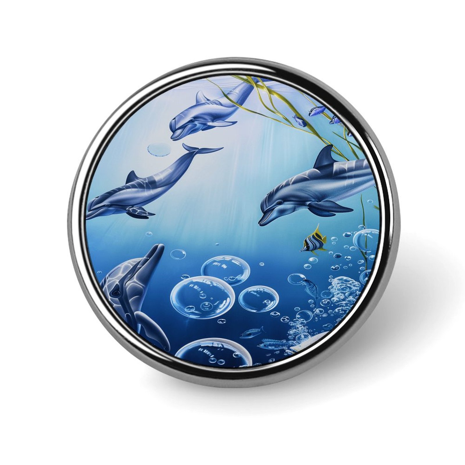 Marvels of The Sea Lapel Pin Round Art Badge Accessories Backpacks ...