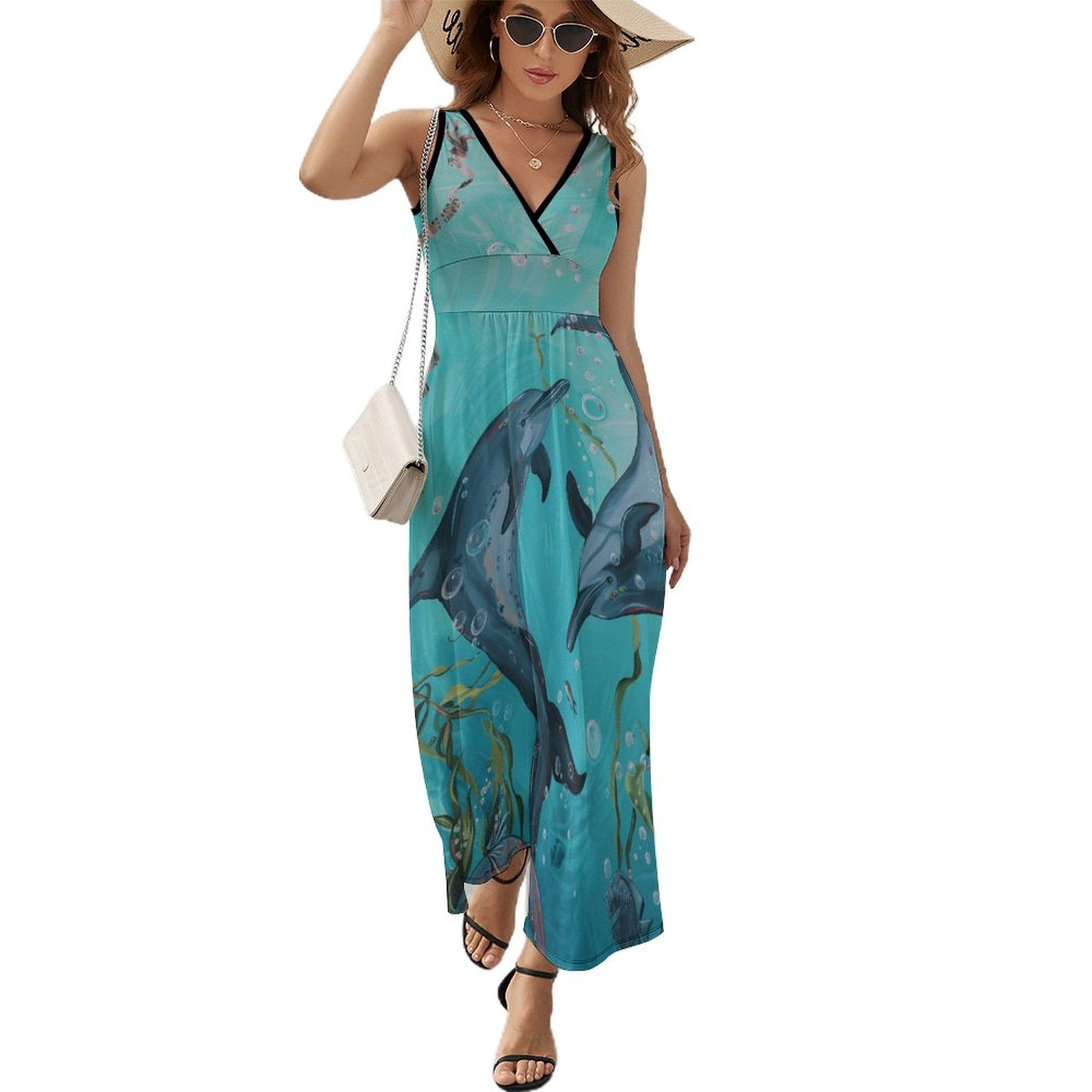 Marvels of The Sea Sleeveless Dress Female Clothing Dress Women Summer ...