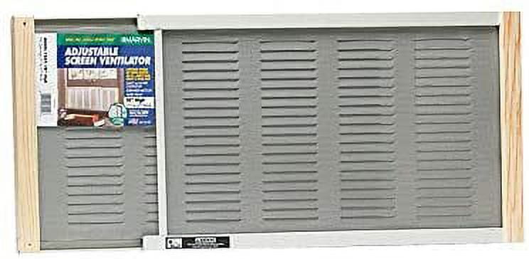 Marvin Adjustable Window Screen 10" Tall, Extends 21" - 27" Beige ...