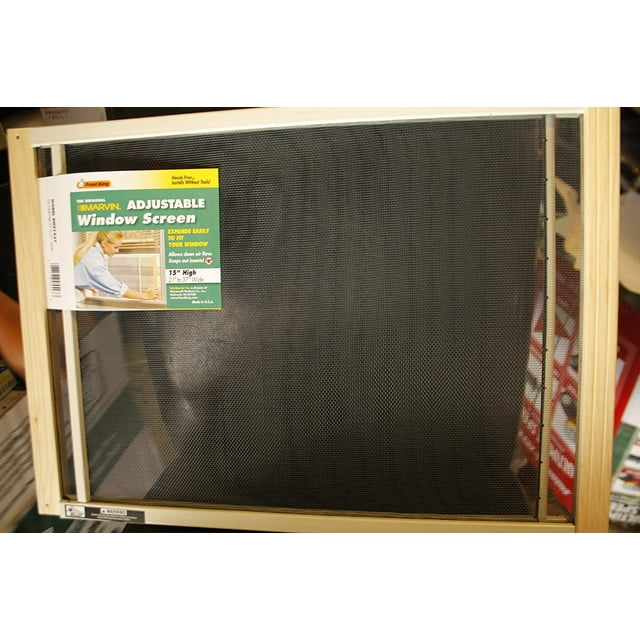 Marvin Adjustable Window Screen 15" Tall, 37"W, Extends From 21" To 37 ...