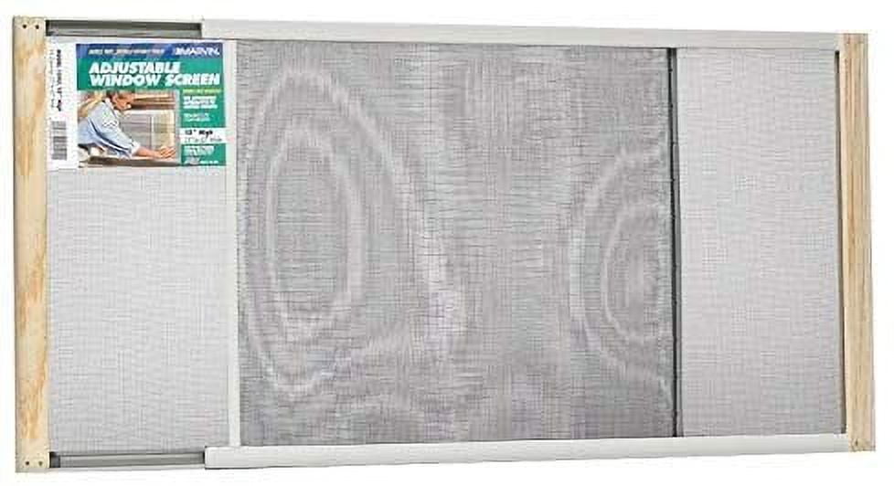 "Marvin Adjustable Expandable Window Screen 15"" Tall, 45""W, Steel ...