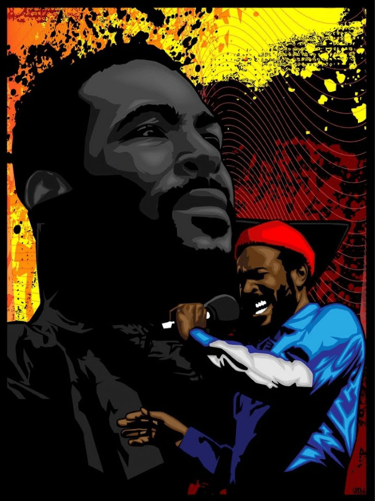 Marvin Gaye (Limited Edition) Poster 24x36 Iconic Music Legend, Soulful ...
