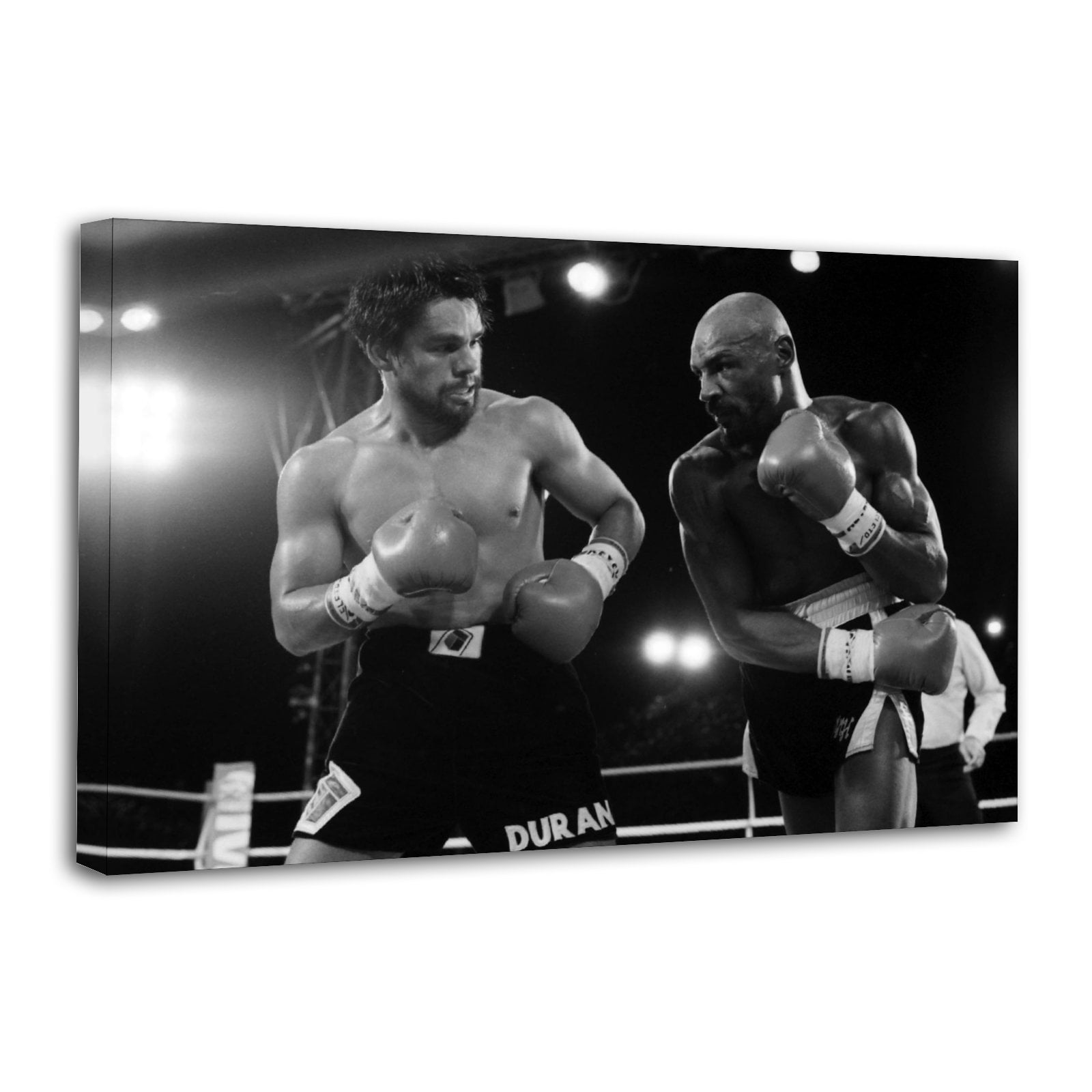 Marvin Hagler Vs Roberto Duran Professional Boxing Painting On Canvas Wall Art Poster Scroll ...