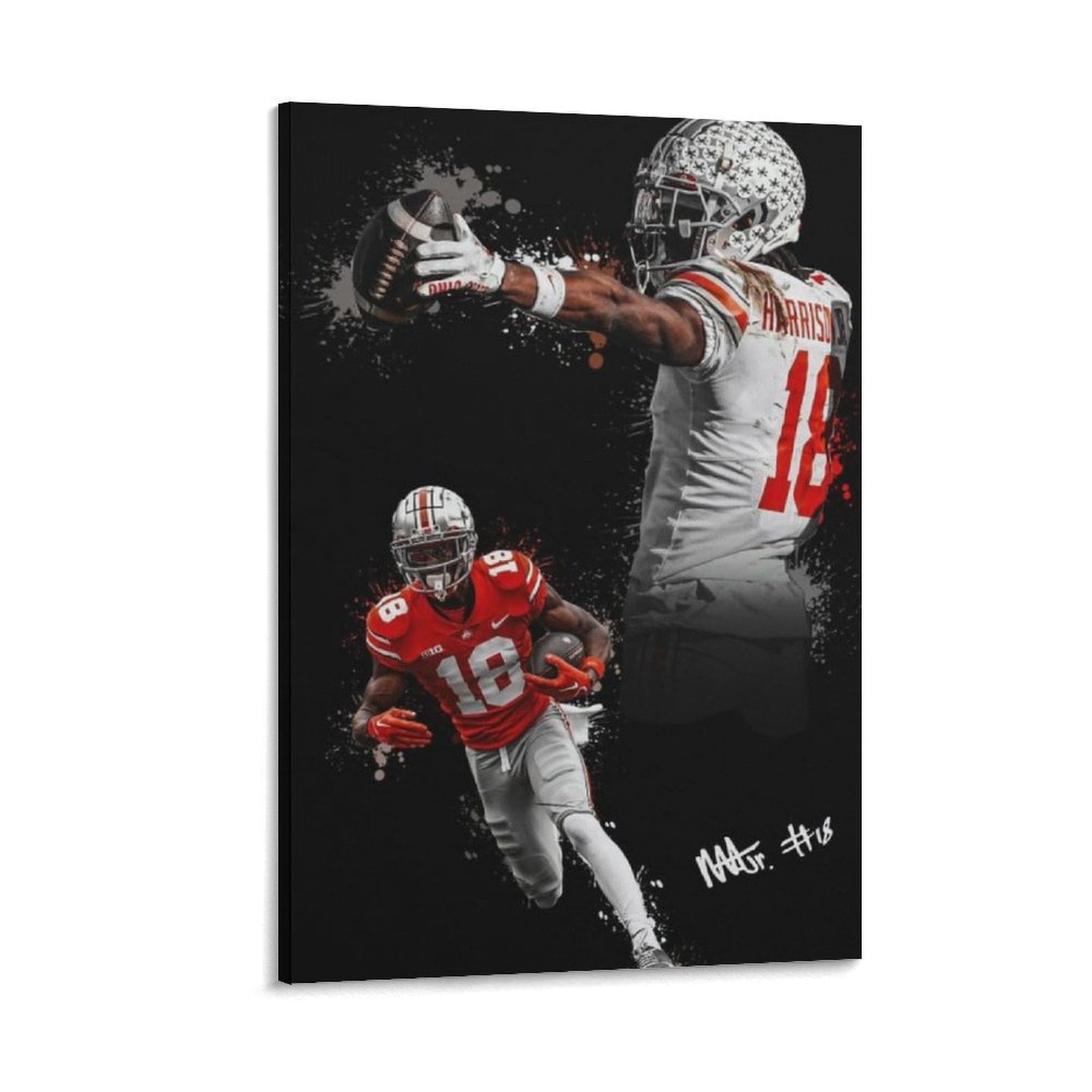 Marvin Harrison Jr Canvas Poster Artworks Picture Print Poster Wall Art ...