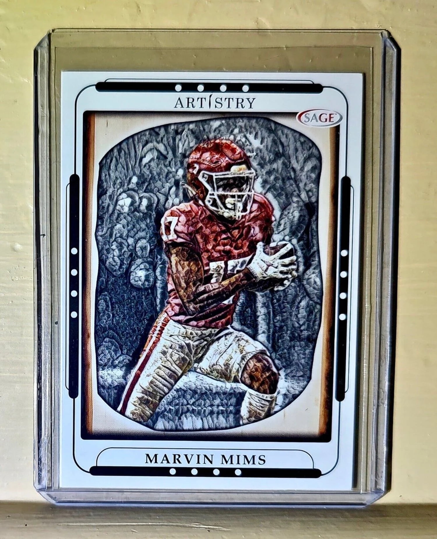 Marvin Mims 2023 SAGE NFL Artistry Football #90 Card - Walmart.com