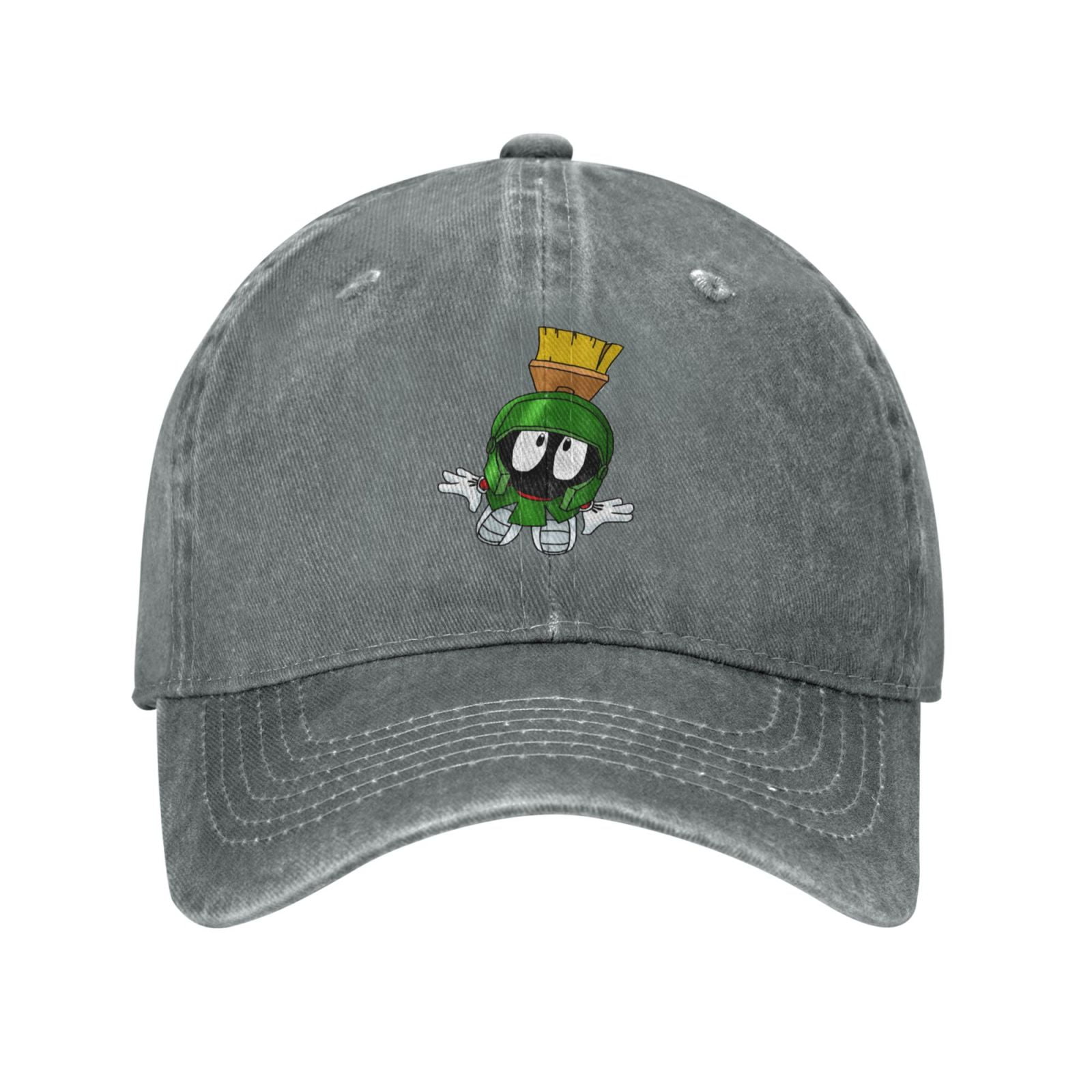 Marvin The Martian Cartoon Men And Women Denim Baseball Cap Adjustable ...