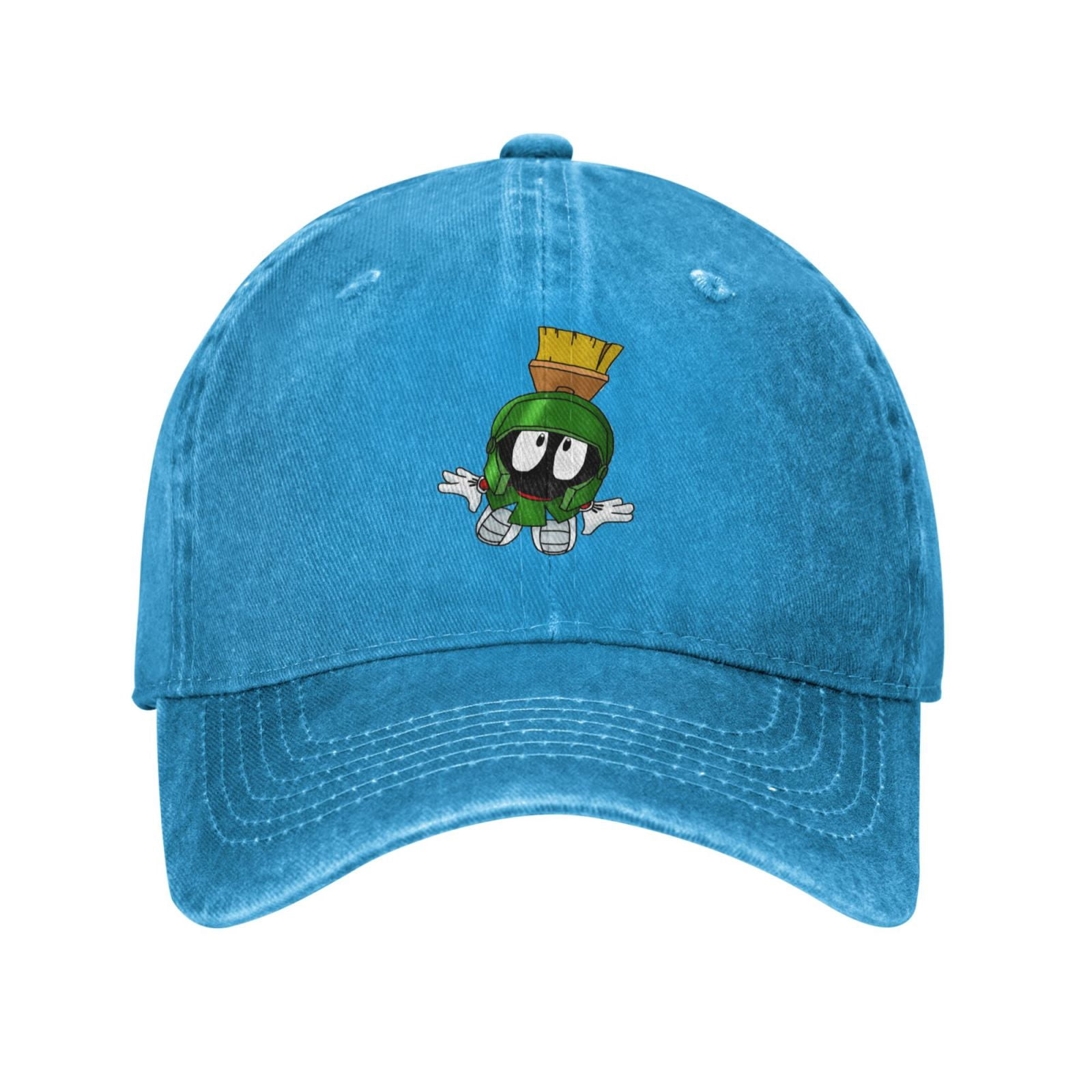 Marvin The Martian Cartoon Men And Women Denim Baseball Cap Adjustable ...