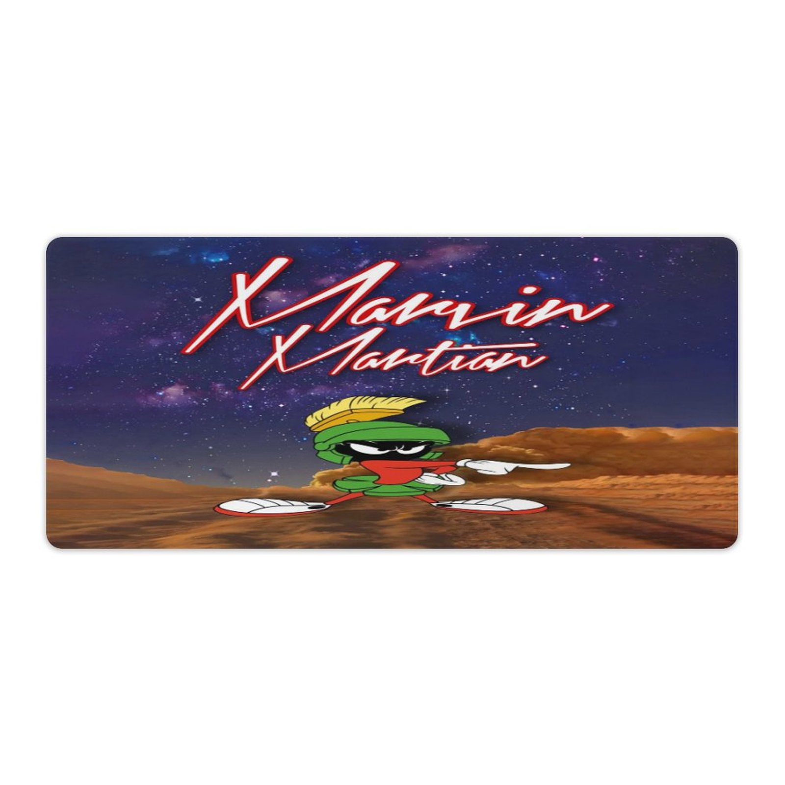 Marvin The Martian Mouse Pad with Stitched Edge Desk Mat Keyboard Pad ...