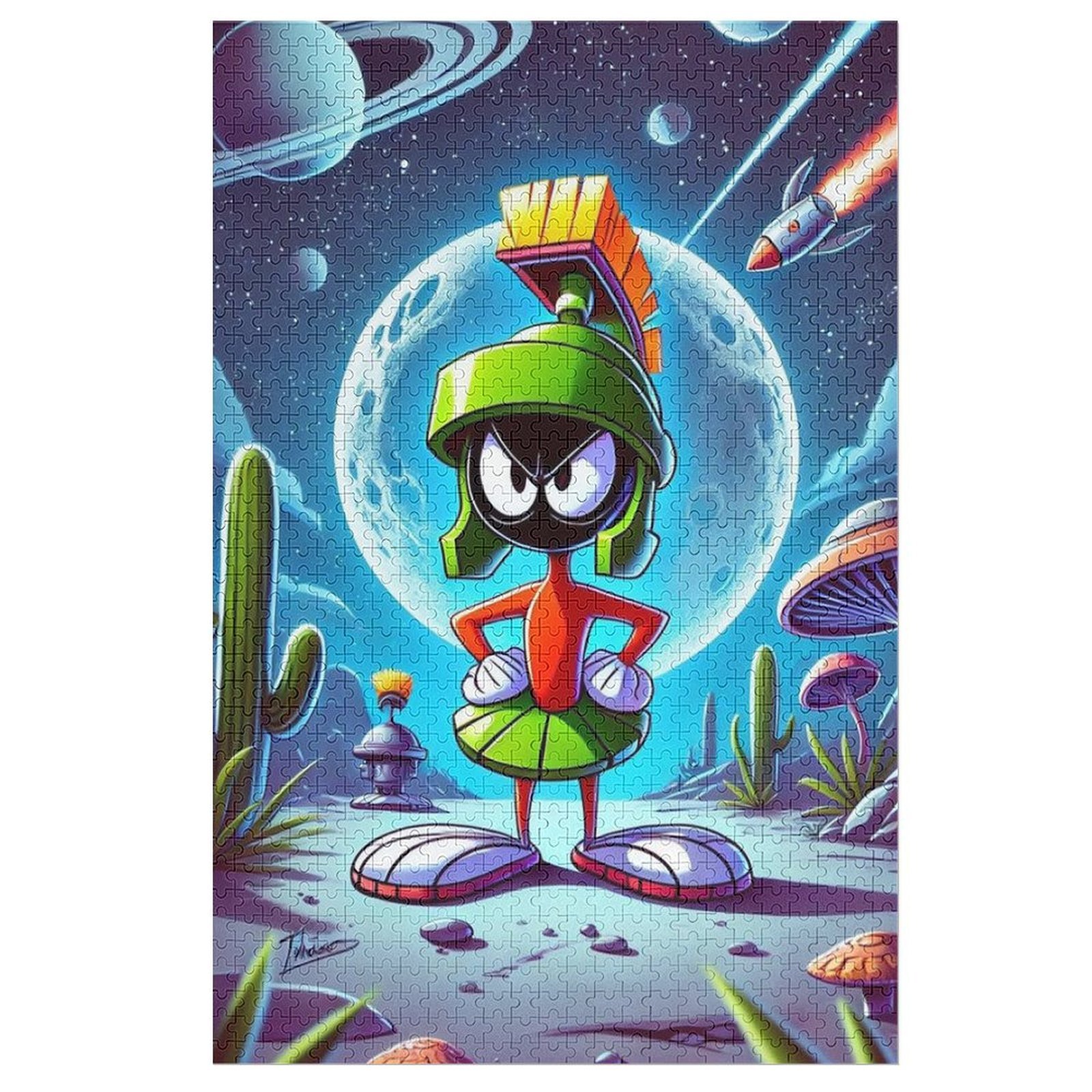 Marvin The Martian Picture Puzzle 1000 PCS Wooden Puzzle Artwork Jigsaw ...