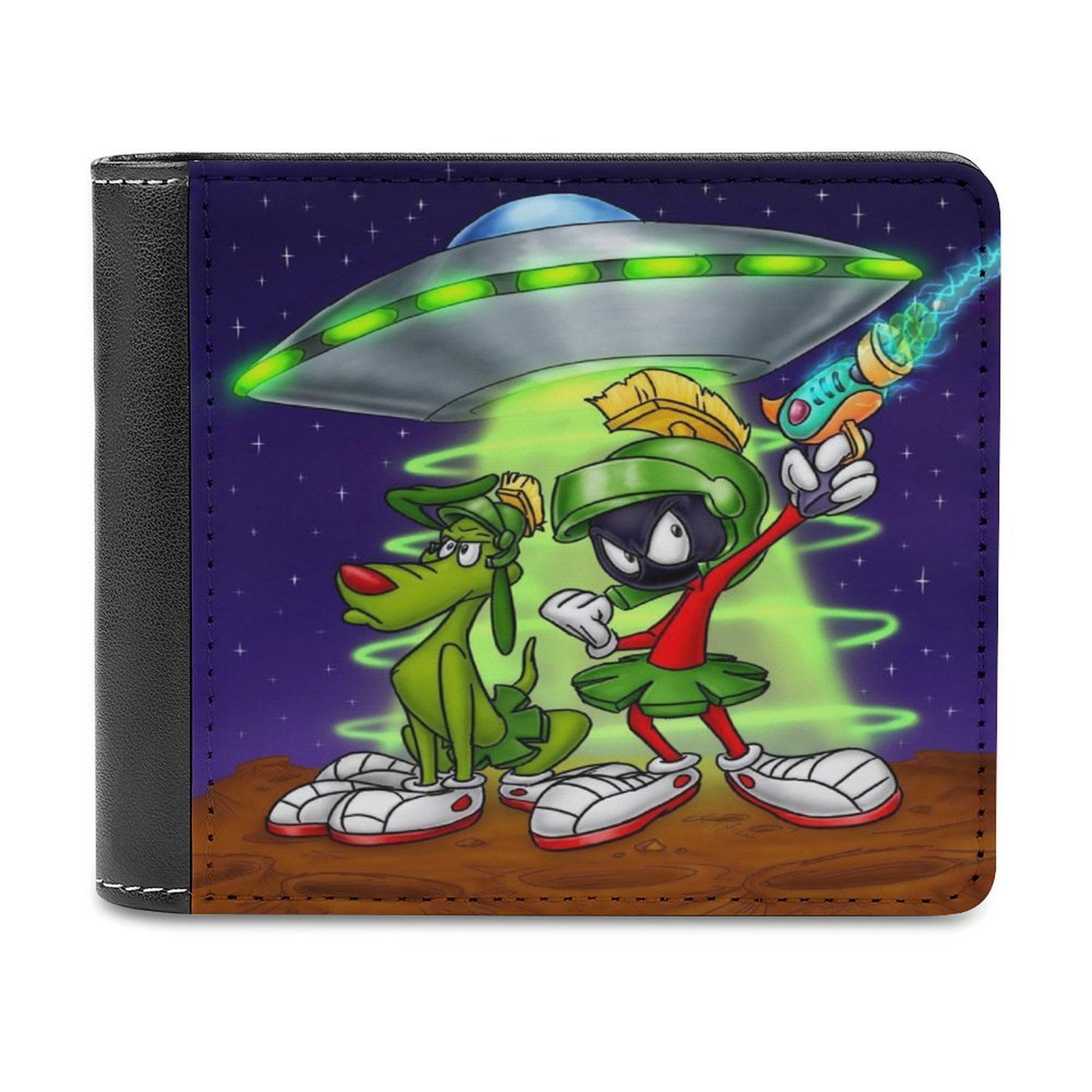 Marvin The Martian Wallet, Anime Leather Wallet Mens Wallets Manga Slim ...