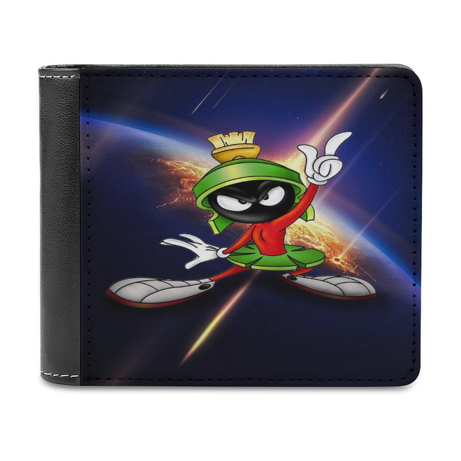 Marvin The Martian Wallet, Anime Leather Wallet Mens Wallets Manga Slim ...
