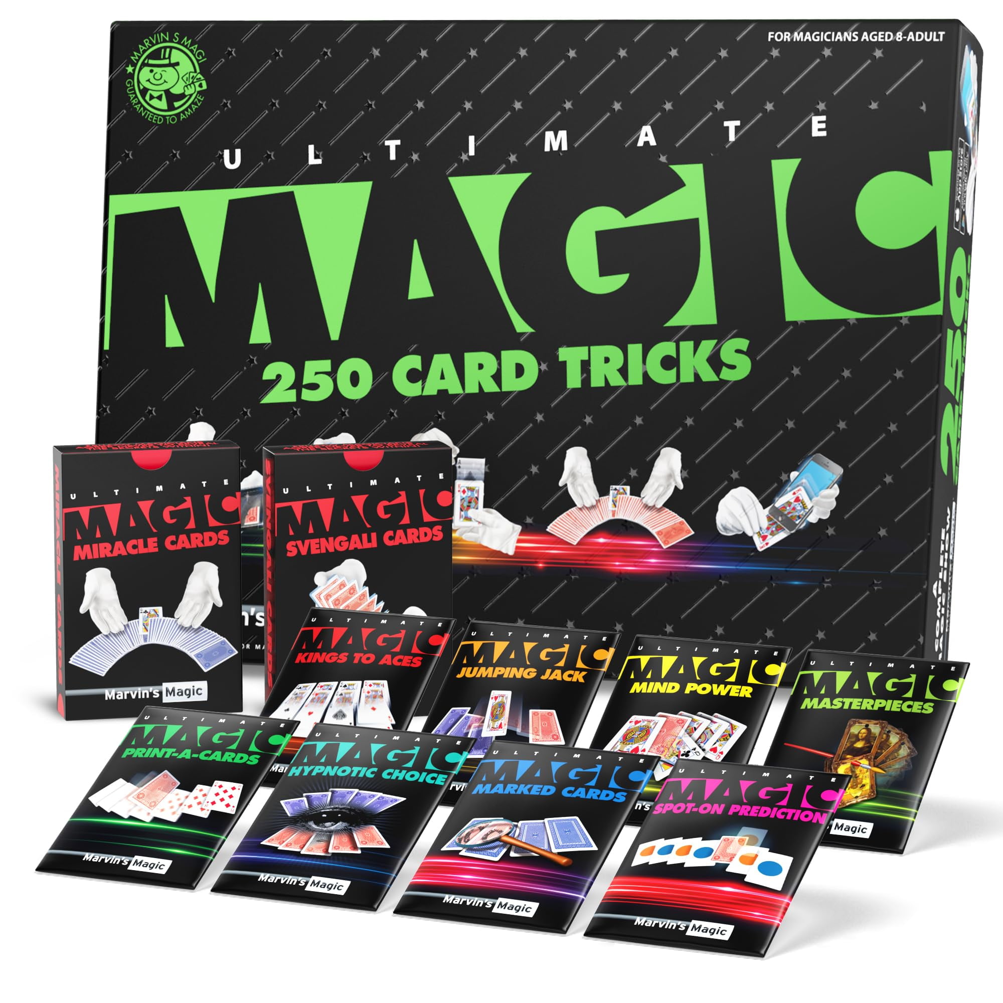 Marvin's Magic - Ultimate 250 Card Tricks Set - Children and Adults ...