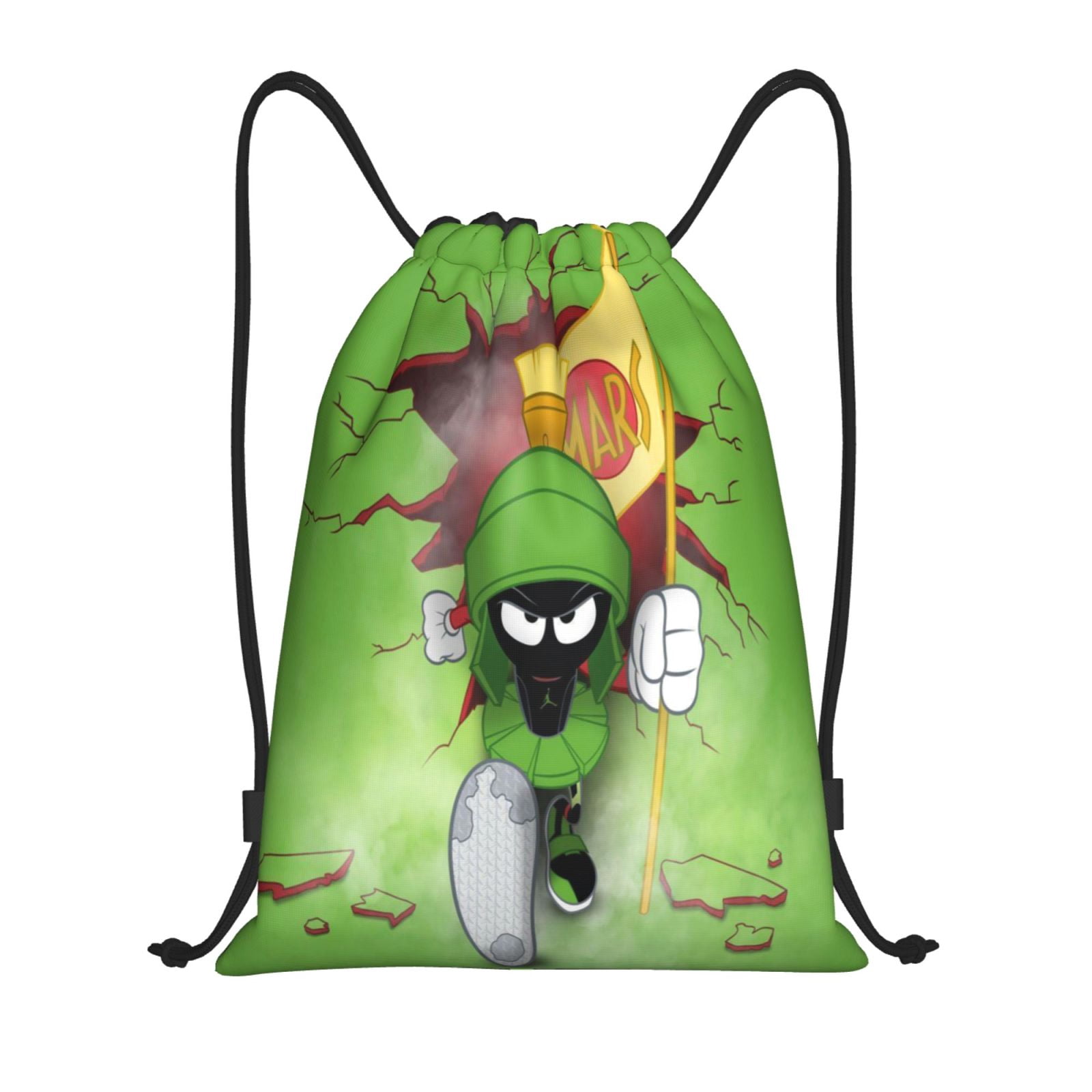 Marvin the Martian Drawstring Bag Gym Bag Sports Backpack Sack Sackpack ...