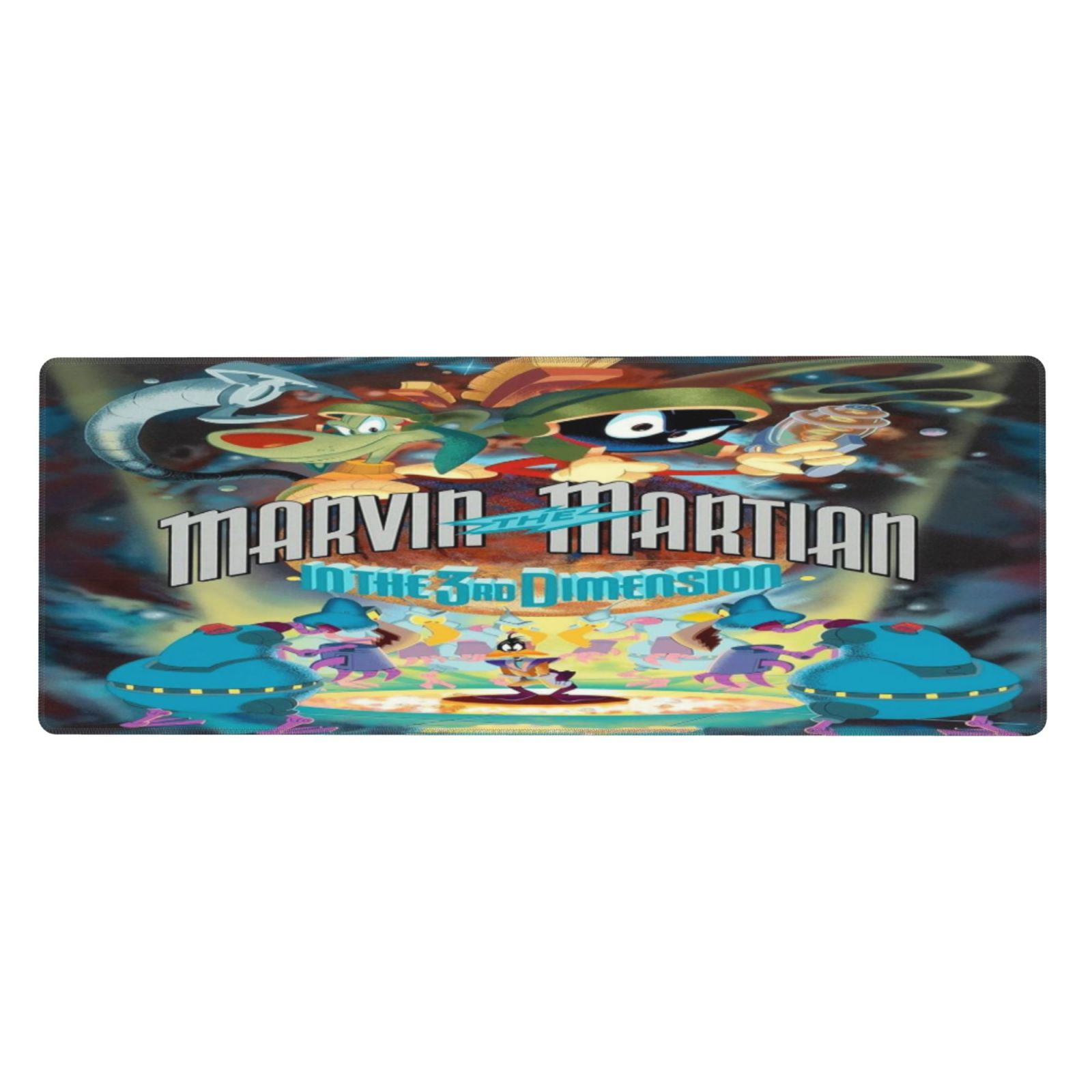 Marvin the Martian Mouse Pad with Stitched Edge Desk Mat Keyboard Pad ...