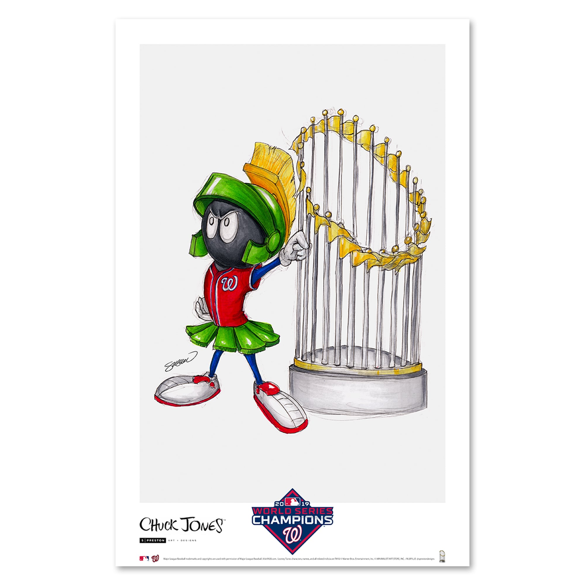 Marvin the Martian Washington Nationals 2019 World Series Champions 11 ...