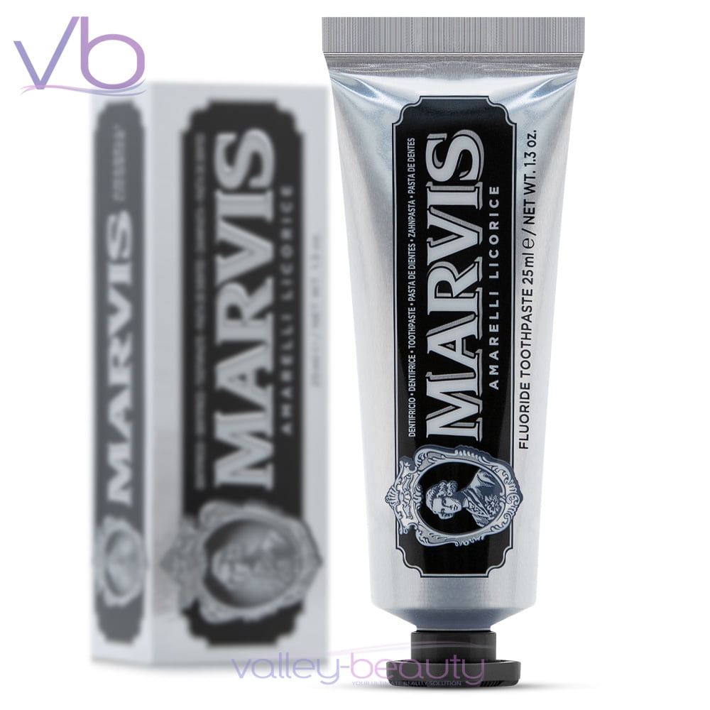 Marvis Amarelli Licorice | Rich and Creamy Toothpaste with Sweet ...