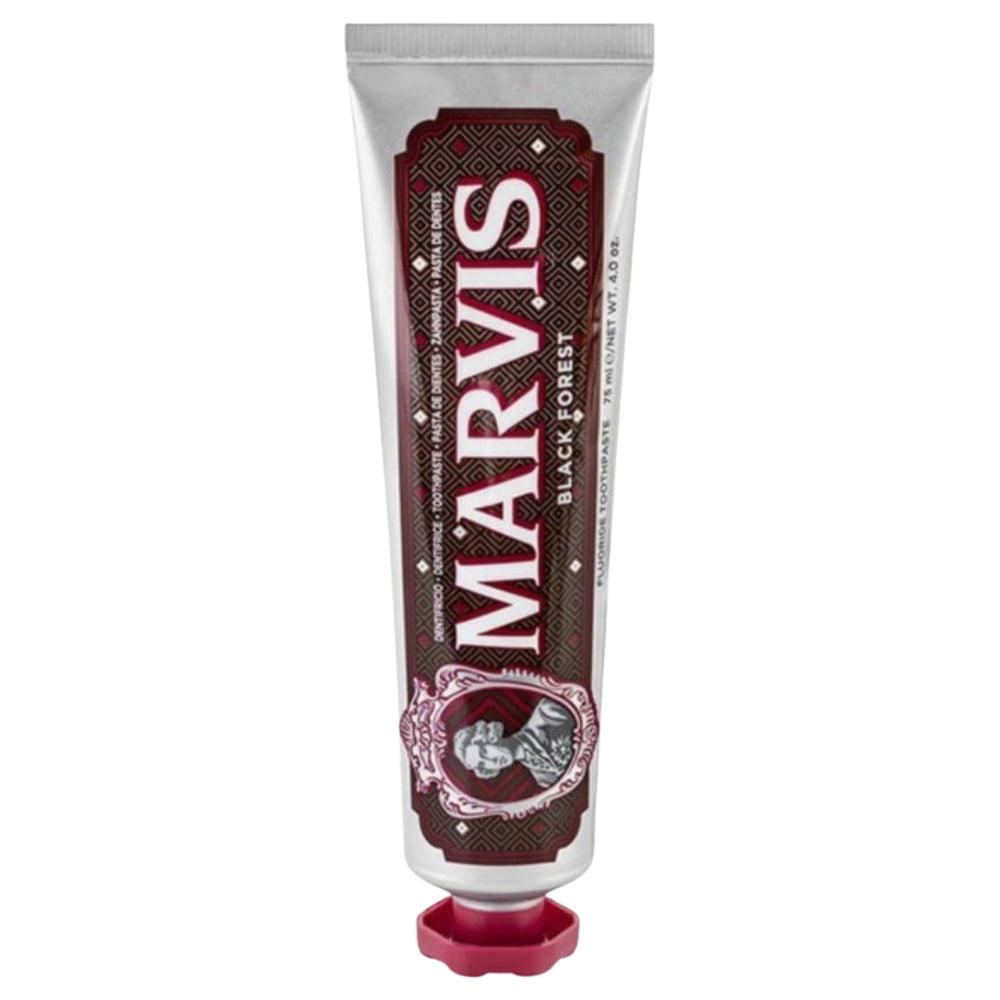 Marvis Italian Luxury Toothpaste, Creamy Black Forest Flavor, 4oz Size ...