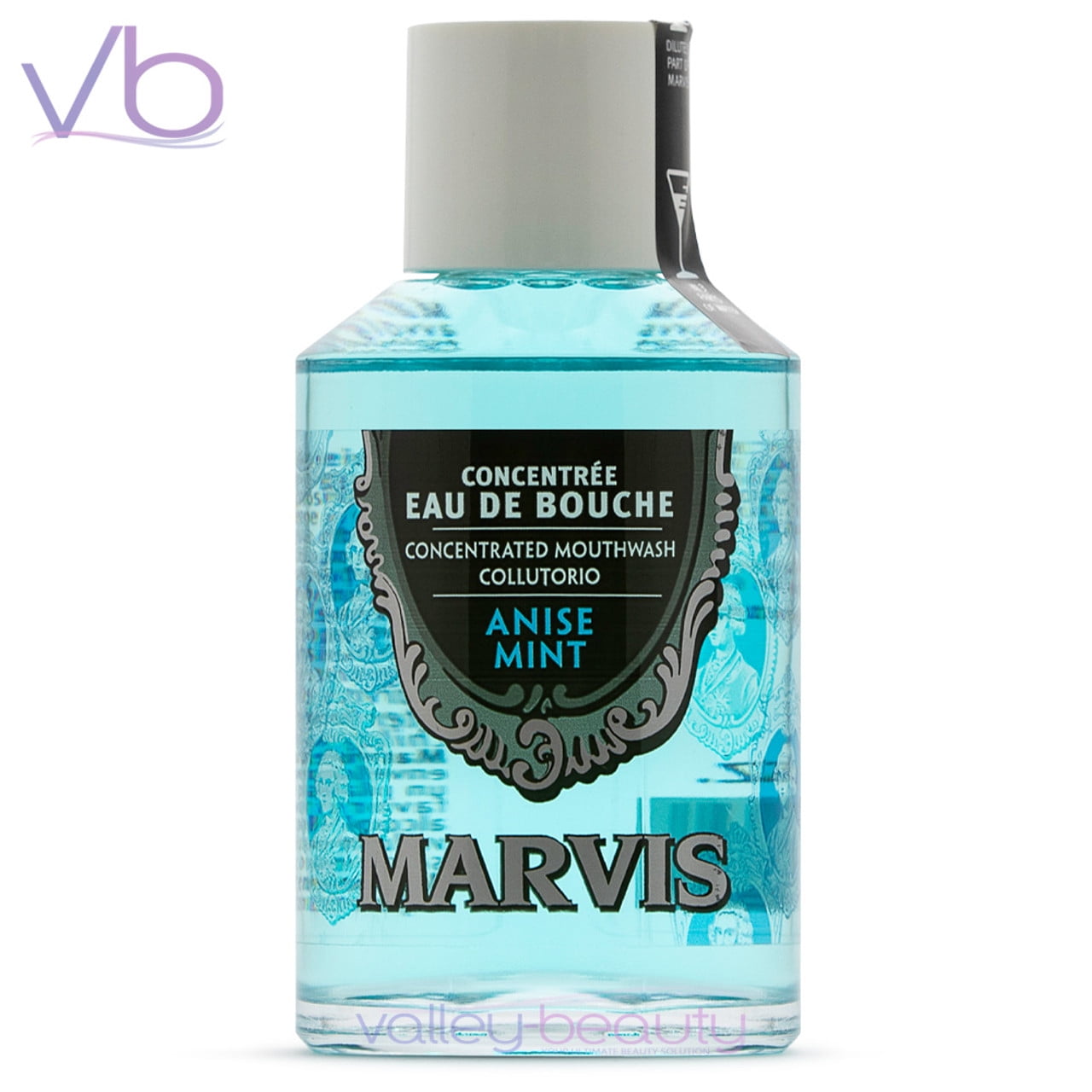 Marvis Anise Mint Mouthwash | Original Breath Freshener, Italian Oral ...