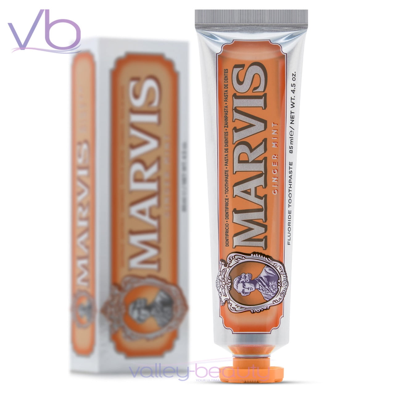 Marvis Ginger Mint | Rich and Creamy Toothpaste with 'Hot & Cold ...