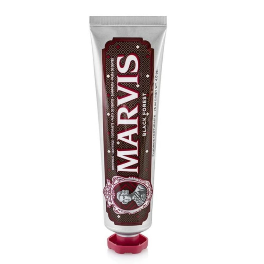 Marvis Italian Luxury Toothpaste, Creamy Black Forest Flavor, 4oz Size ...