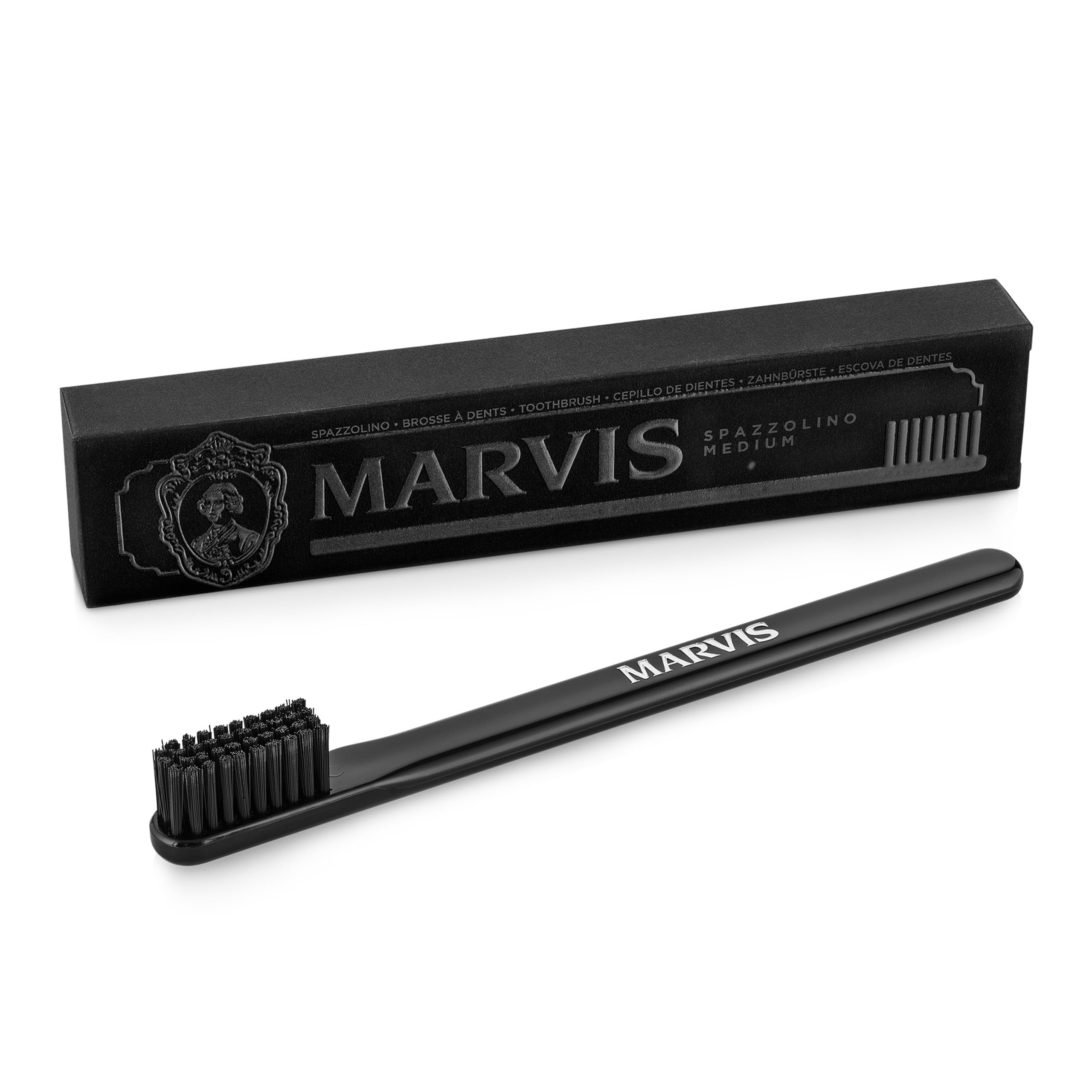 Marvis Toothbrush, Medium Nylon AIF9 Bristle - Walmart.com