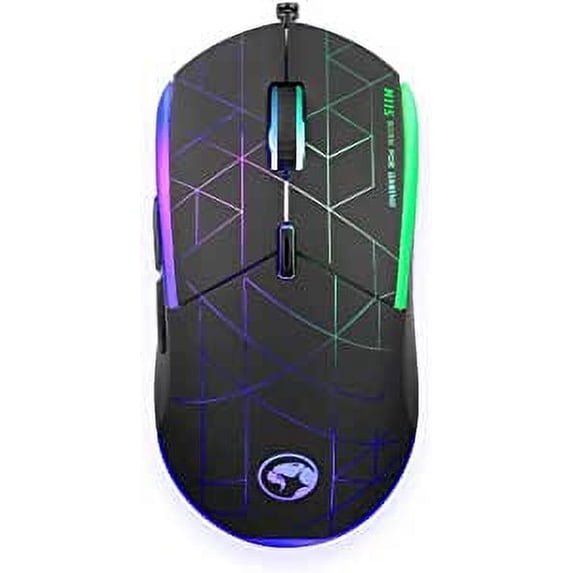 Marvo M115 Gaming Mouse - 7 LED Colours, Adjustable 4000dpi Optical ...